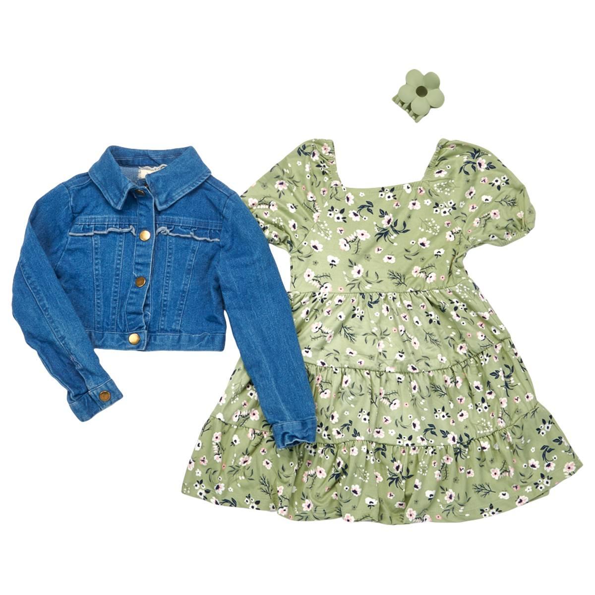 Click here for Girls (4-6x) BTween(R) Yummy Tiered Floral Dress w... prices