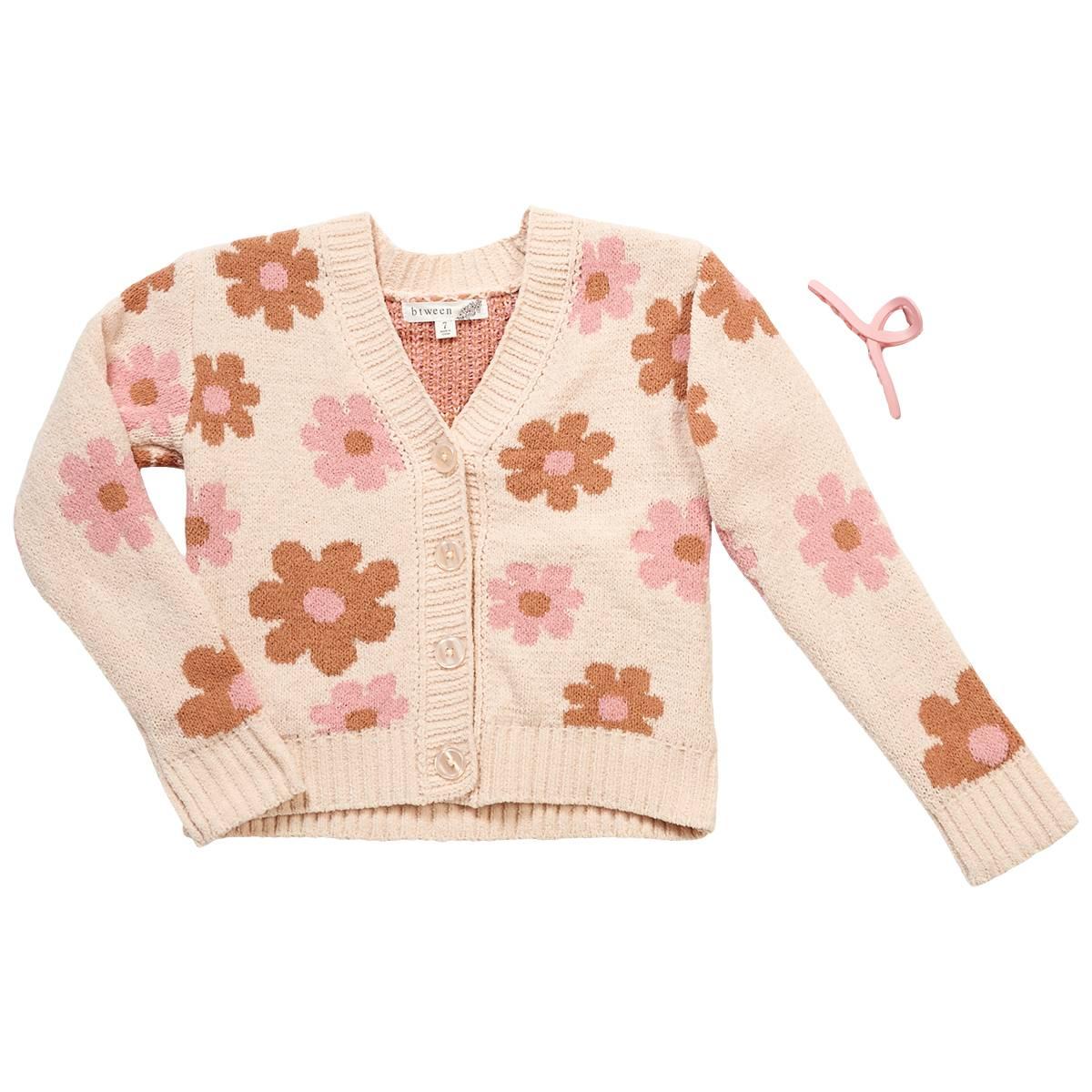 Click here for Girls (7-12) BTween(R) Chenille Flower Cardigan w/... prices