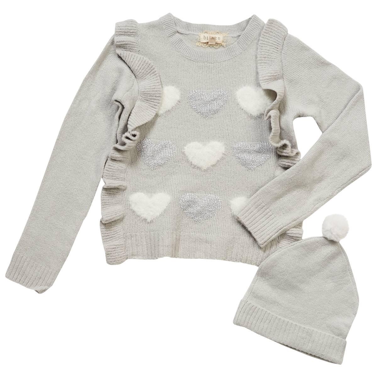 Click here for Girls (7-16) BTween(R) Ruffle Front Eyelash Heart... prices