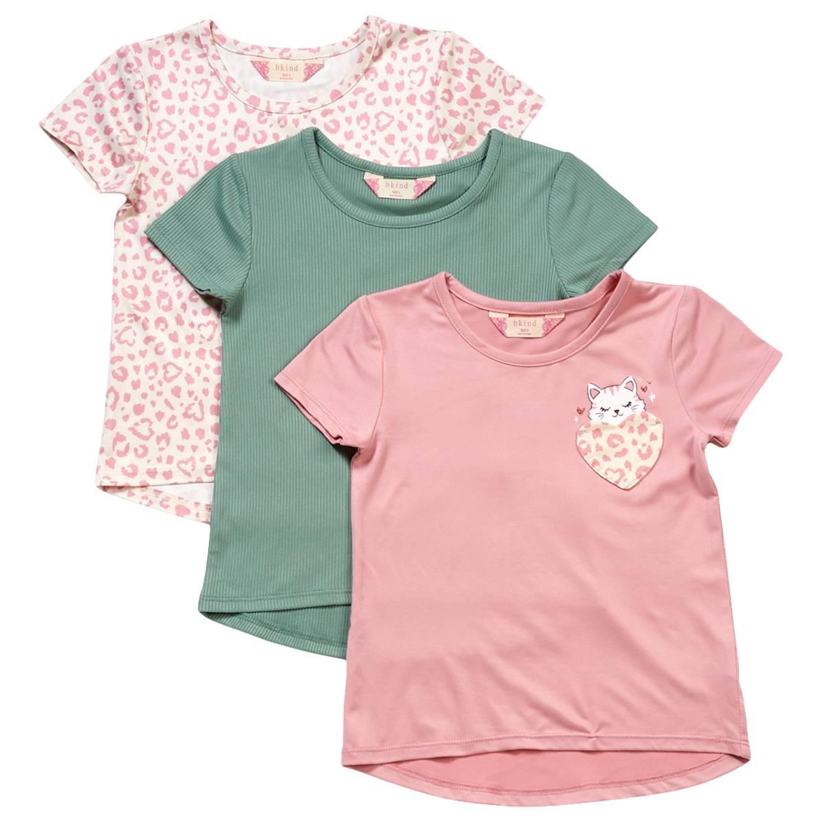 Click here for Girls (4-6x) Bkind 3pk. Heart Cat/Solid/Leopard To... prices