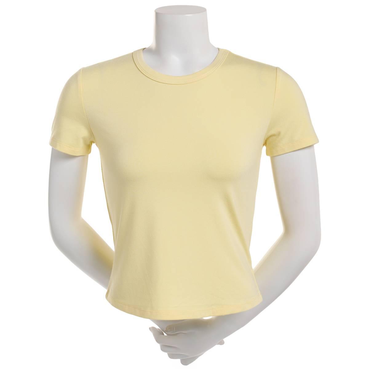 Click here for Juniors Pink Rose Crew Neck Tee prices
