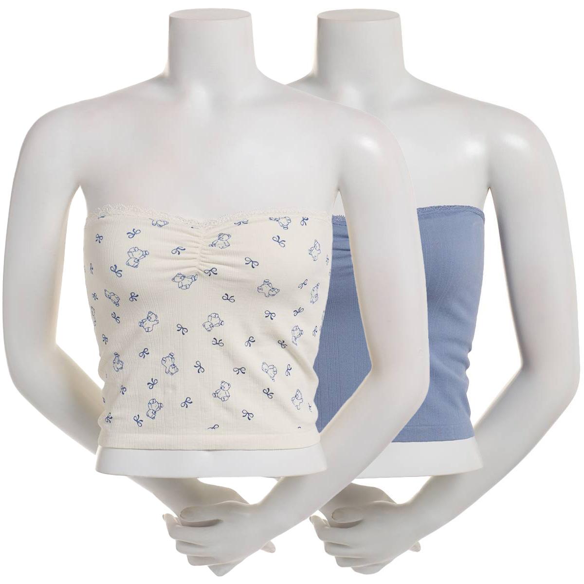 Click here for Juniors Pink Rose 2pk. Teddy Bears & Bow Tube Tops... prices