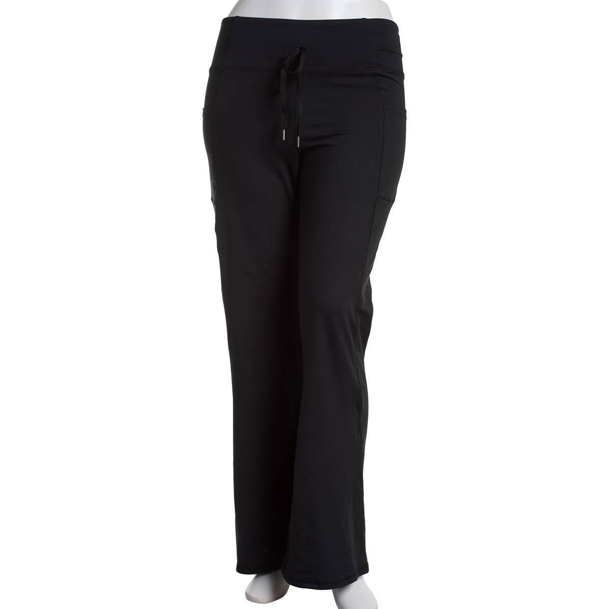 Click here for Plus Size Bally Fashion Solid Madison Pants - Blac... prices