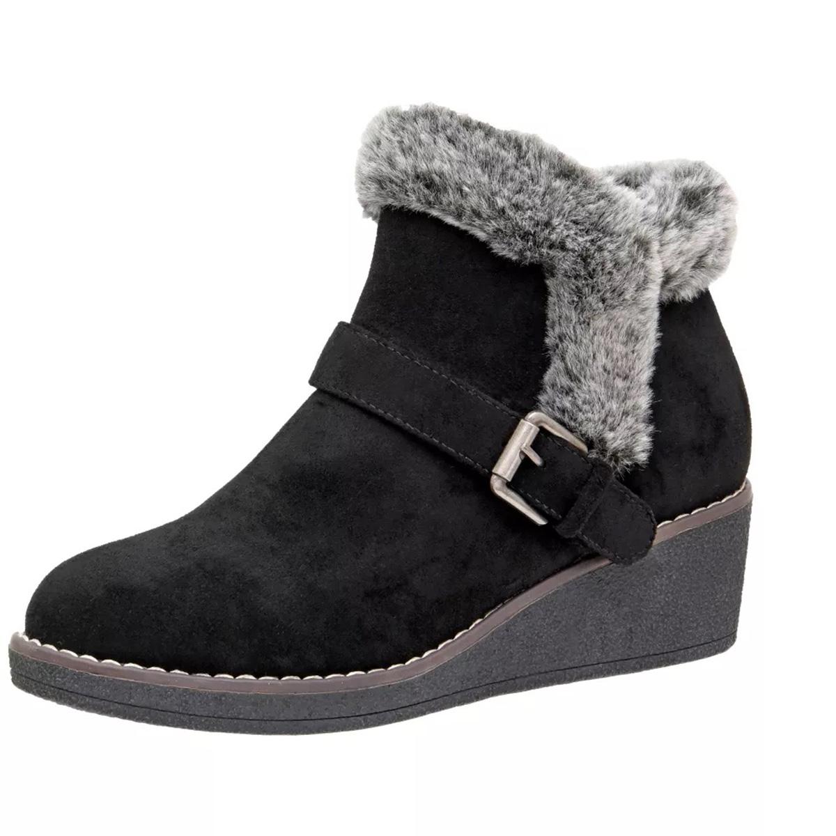 Click here for Womens New @ttitude Rhodes Ankle Boot With Faux Fu... prices