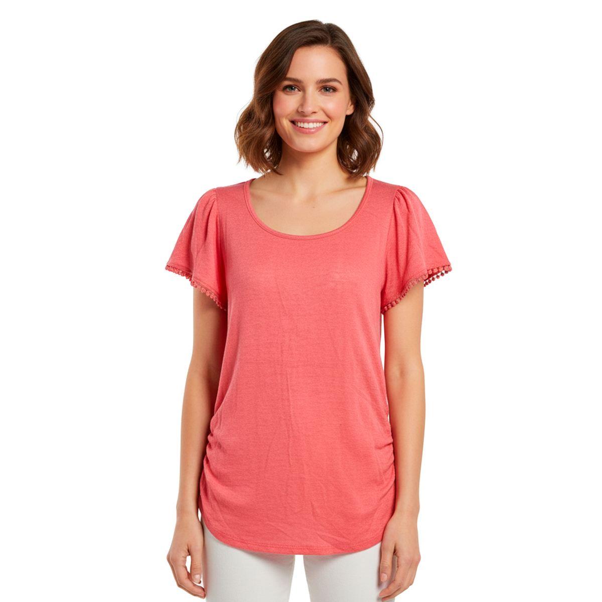 Click here for Womens French Laundry Short Sleeve Solid Scoop Tee... prices