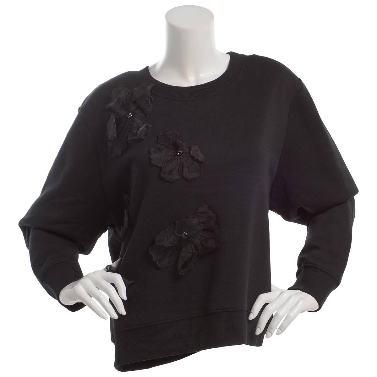 Click here for Womens The Sweatshirt Project Organza Floral Sweat... prices