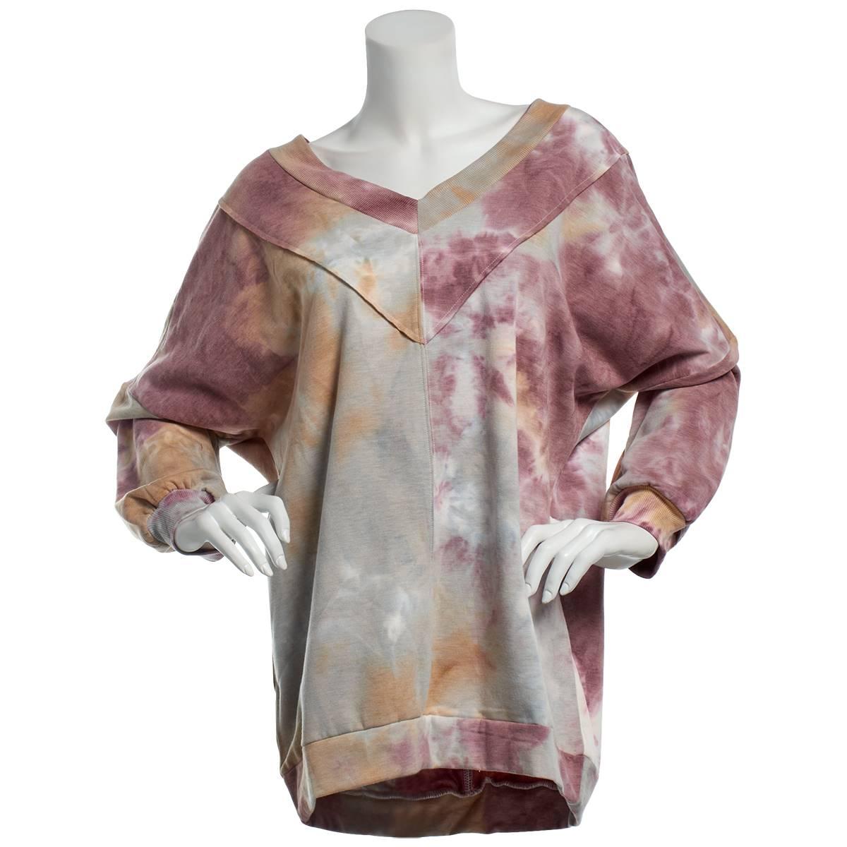 Click here for Womens French Laundry Long Sleeve Dolman V-Neck Tu... prices