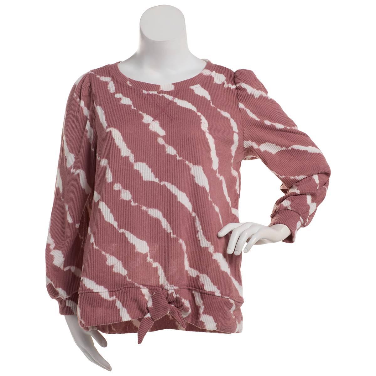 Click here for Plus Size French Laundry Long Sleeve Crew Tie Fron... prices