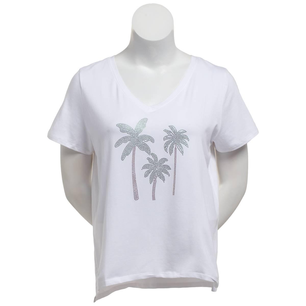 Click here for Plus Size New York Laundry Short Sleeve Tropical R... prices