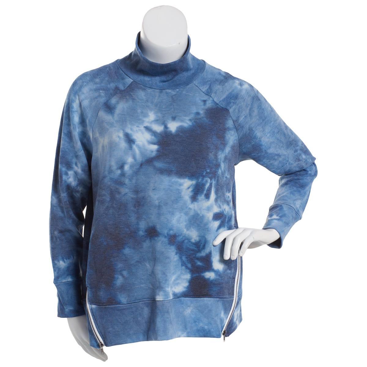 Click here for Plus Size The Sweatshirt Project Funnel Neck Zippe... prices
