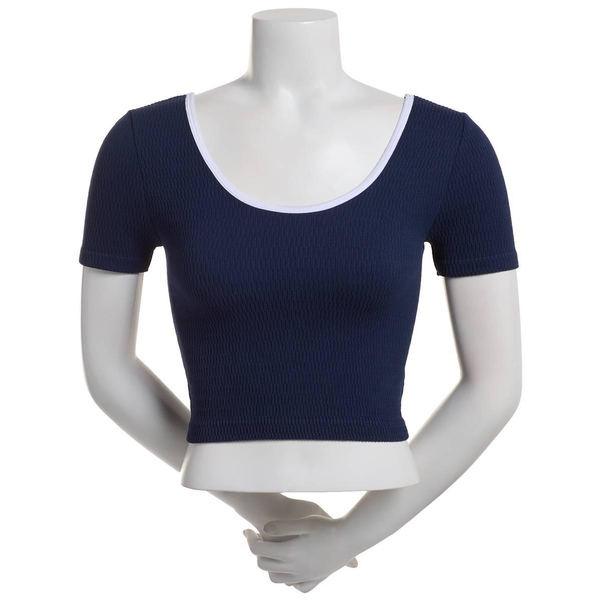Click here for Juniors Lillys & Lace Textured Cropped Tee prices