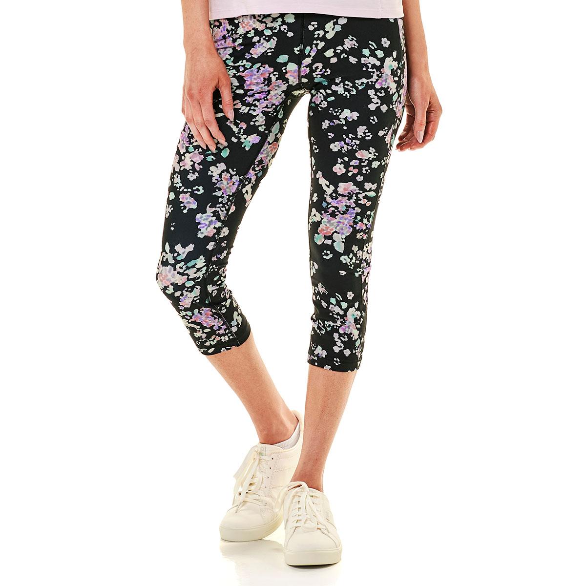 Click here for Womens RBX Interlock Capri Leggings W/ Foldover Wa... prices