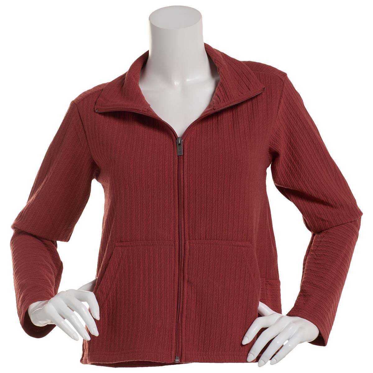 Click here for Womens RBX Jacquard Mock Neck Active Jacket prices