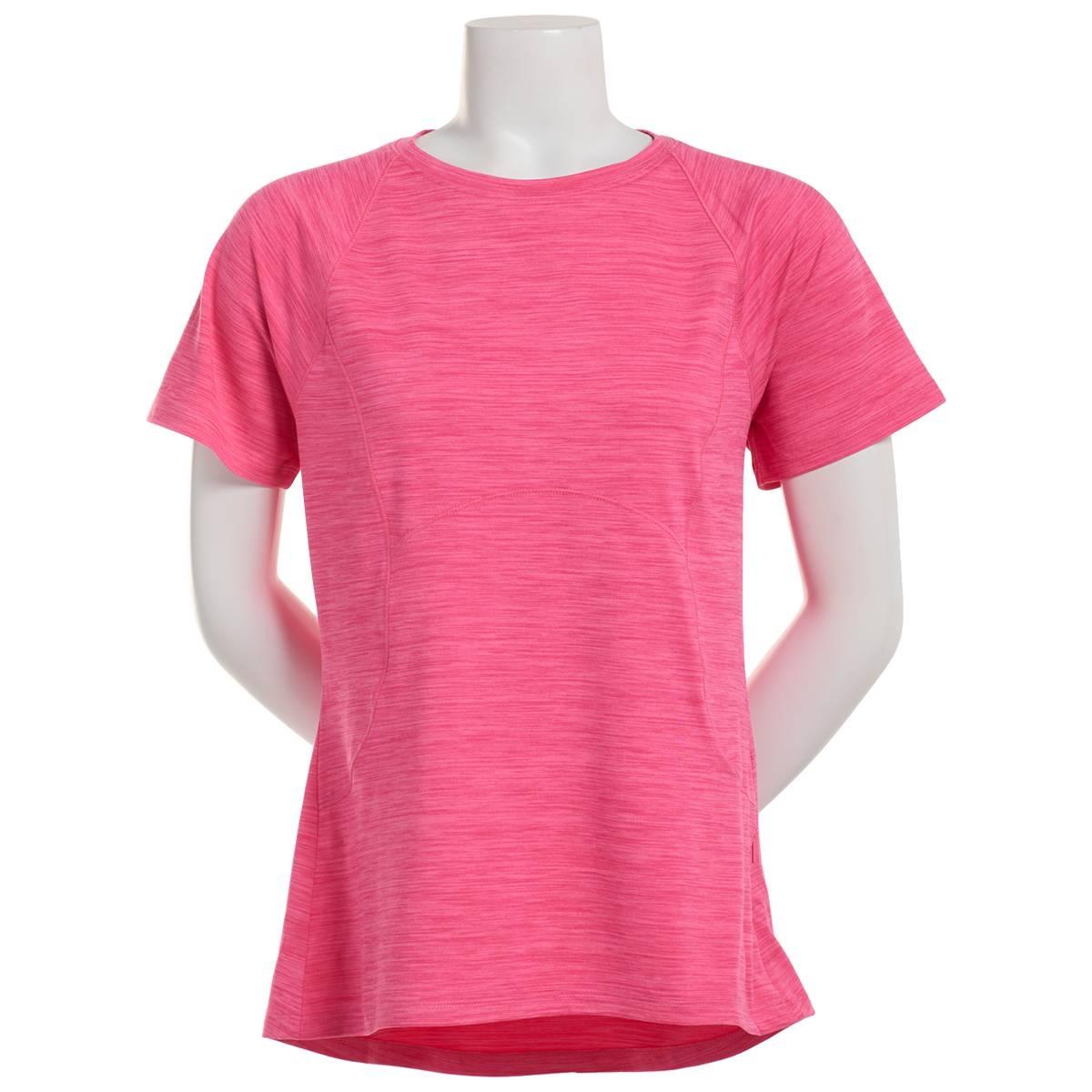 Click here for Womens Spyder Short Sleeve Marled Peached Tee with... prices
