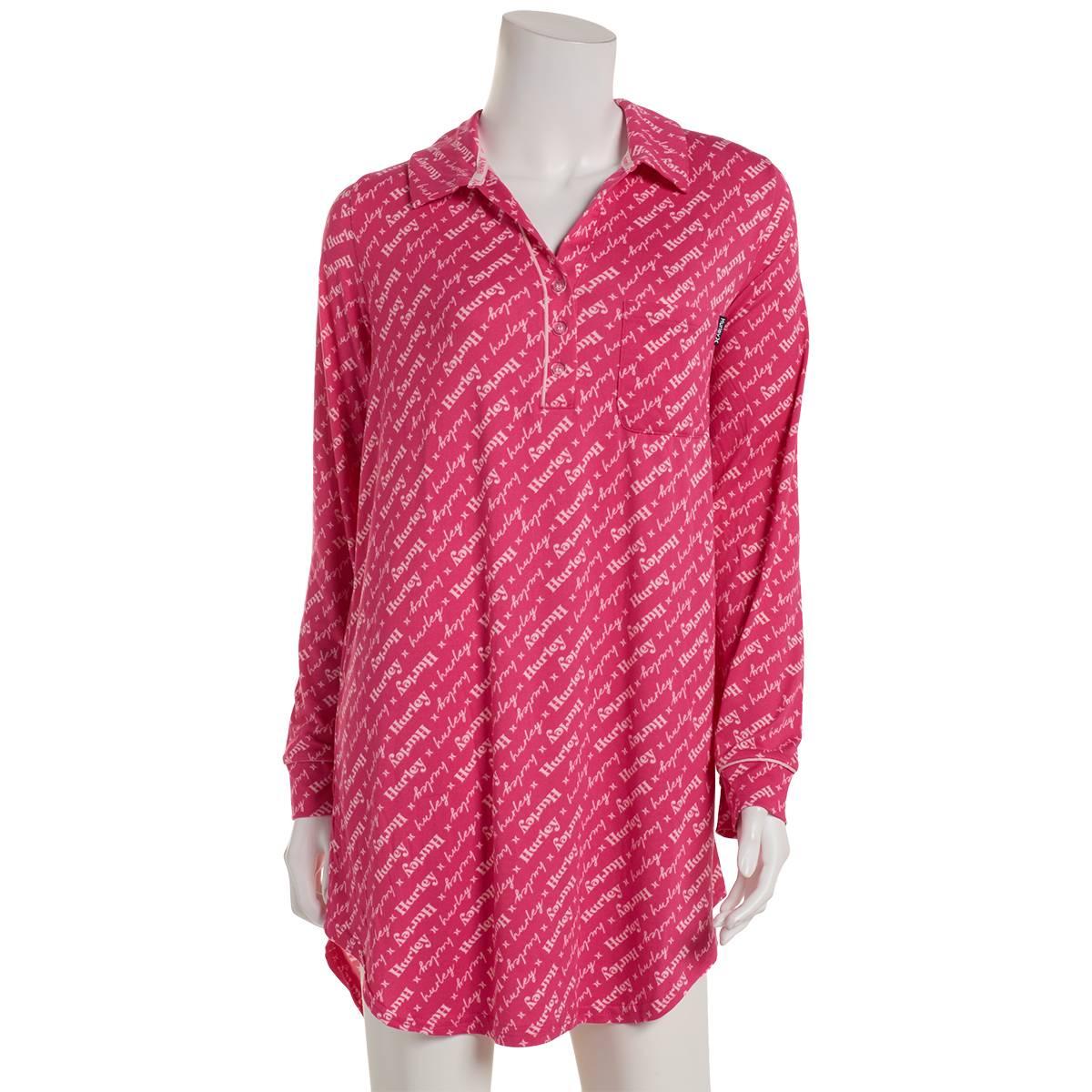 Click here for Womens Hurley Logo Long Sleeve Notch Collar Nights... prices