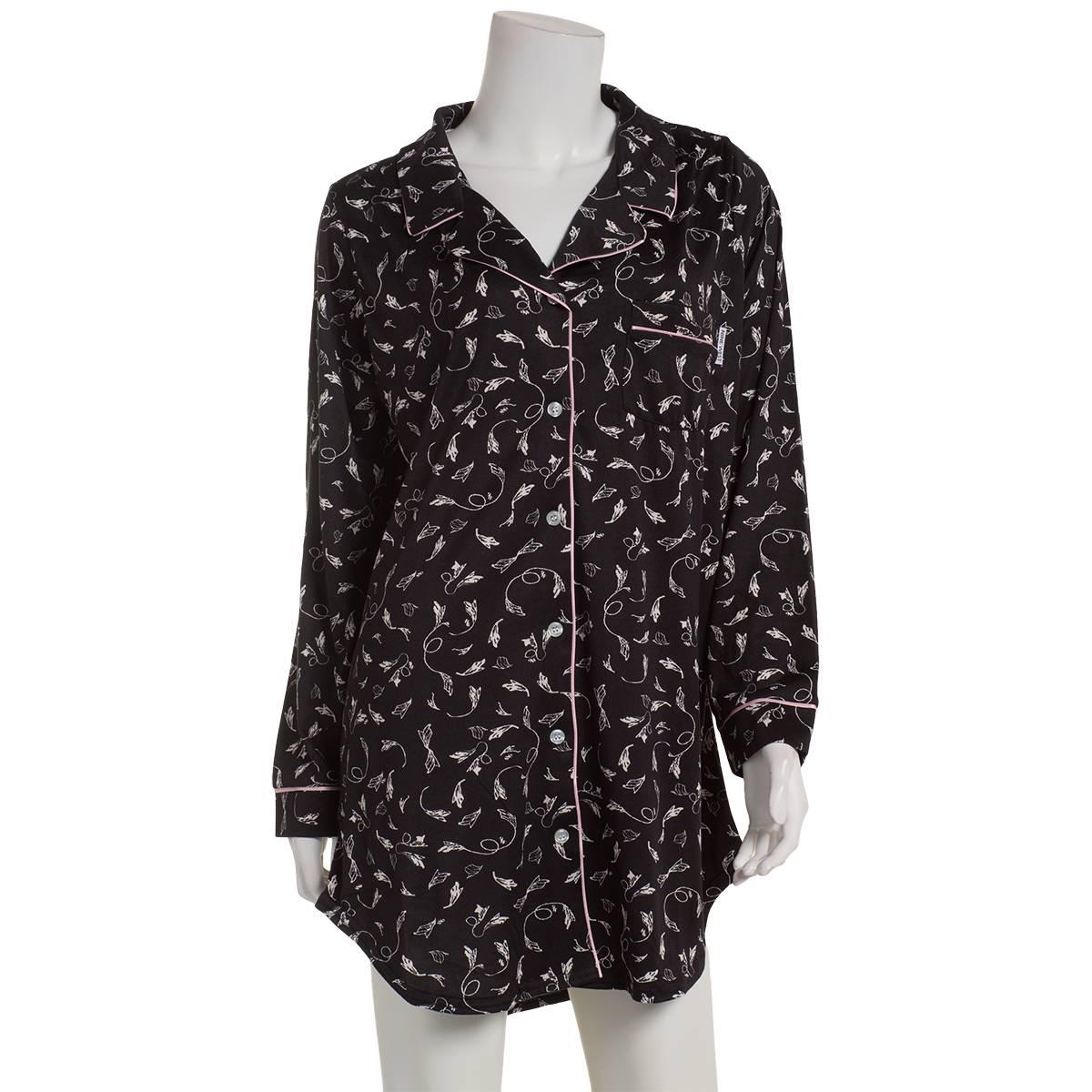 Click here for Womens Nine West Long Sleeve Floral Notch Collar N... prices