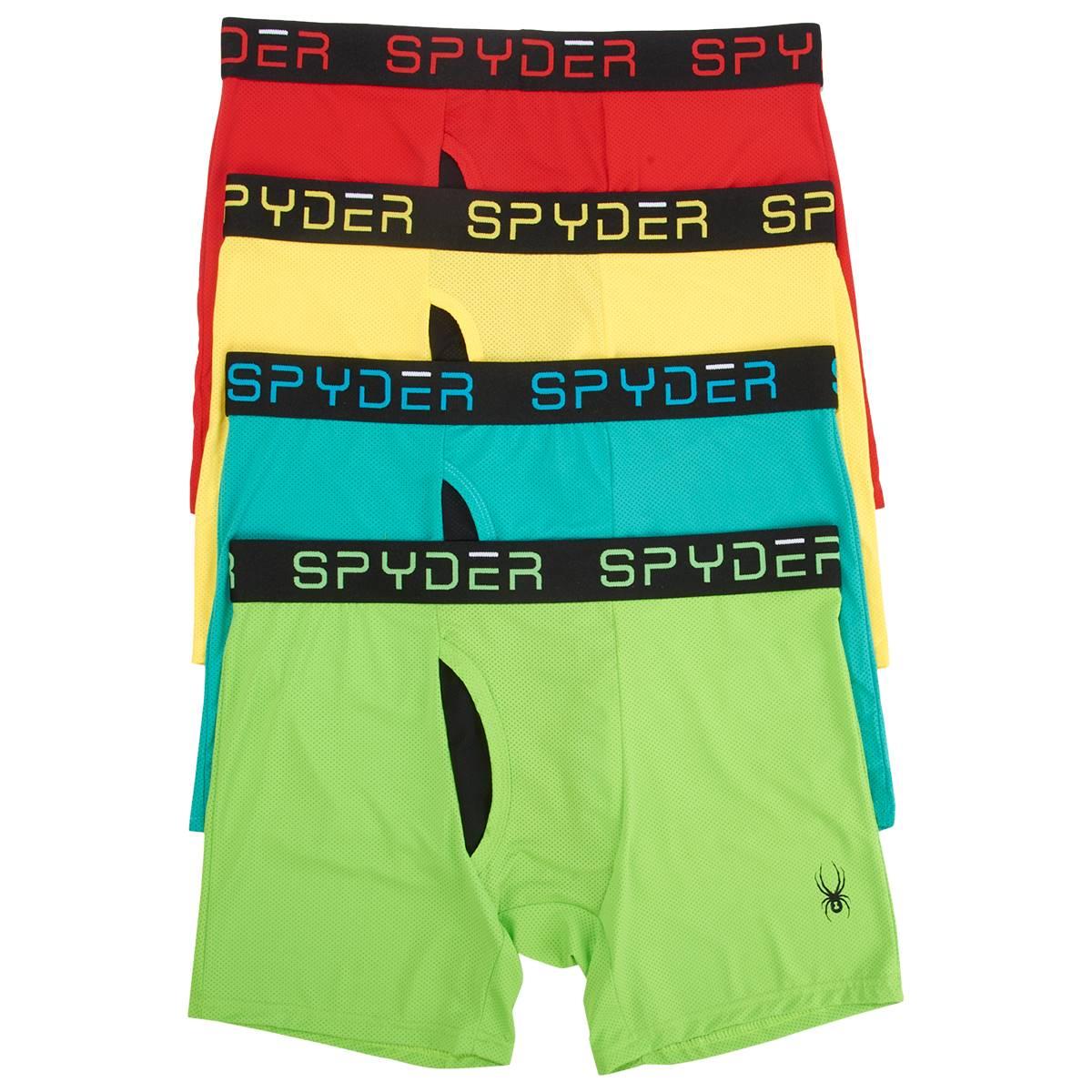 Click here for Mens Spyder 4pk. Performance Fly Front Boxer Brief... prices