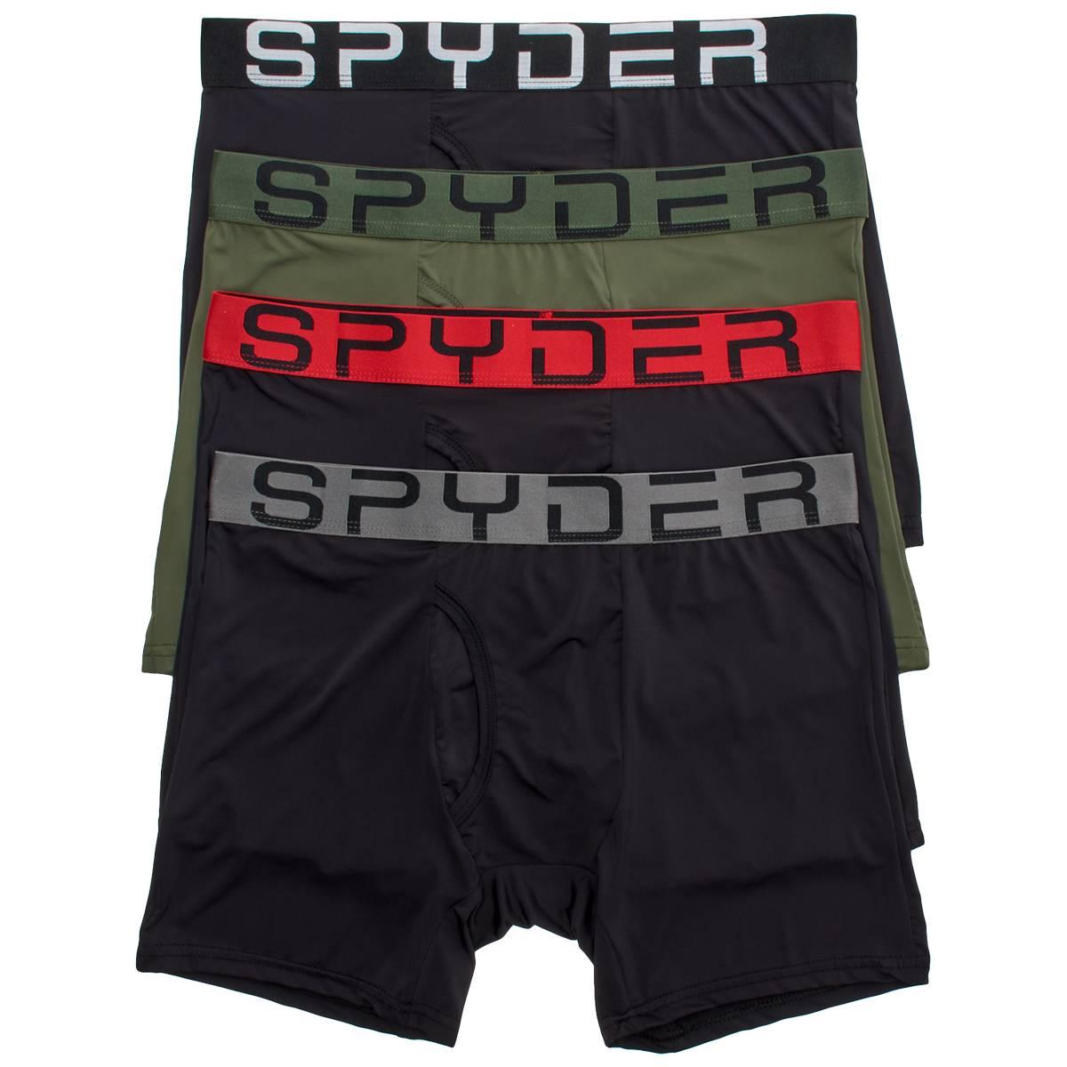 Click here for Mens Spyder 4pk. Liquid Cool Nylon Boxer Briefs -... prices