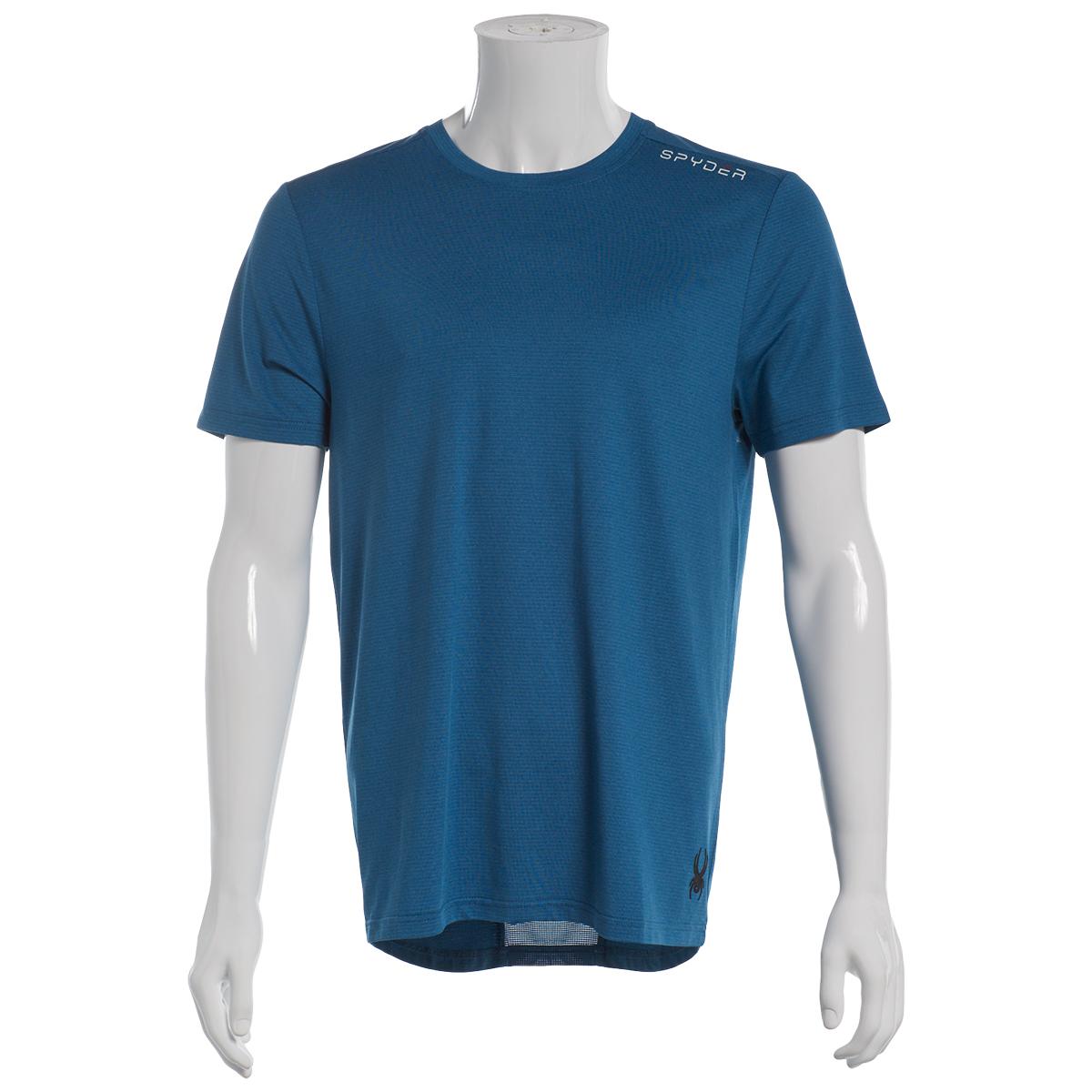 Click here for Mens Spyder Short Sleeve Jacquard Mesh Stripe Tee prices