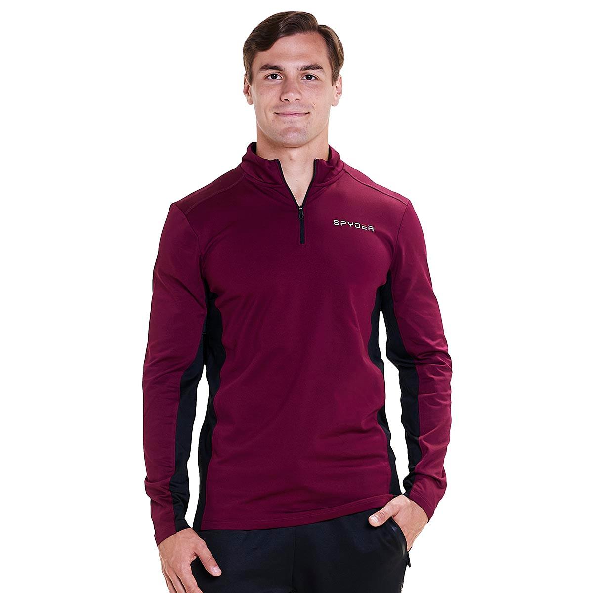 Click here for Mens Spyder Long Sleeve 1/4 Zip Color Block Perfor... prices