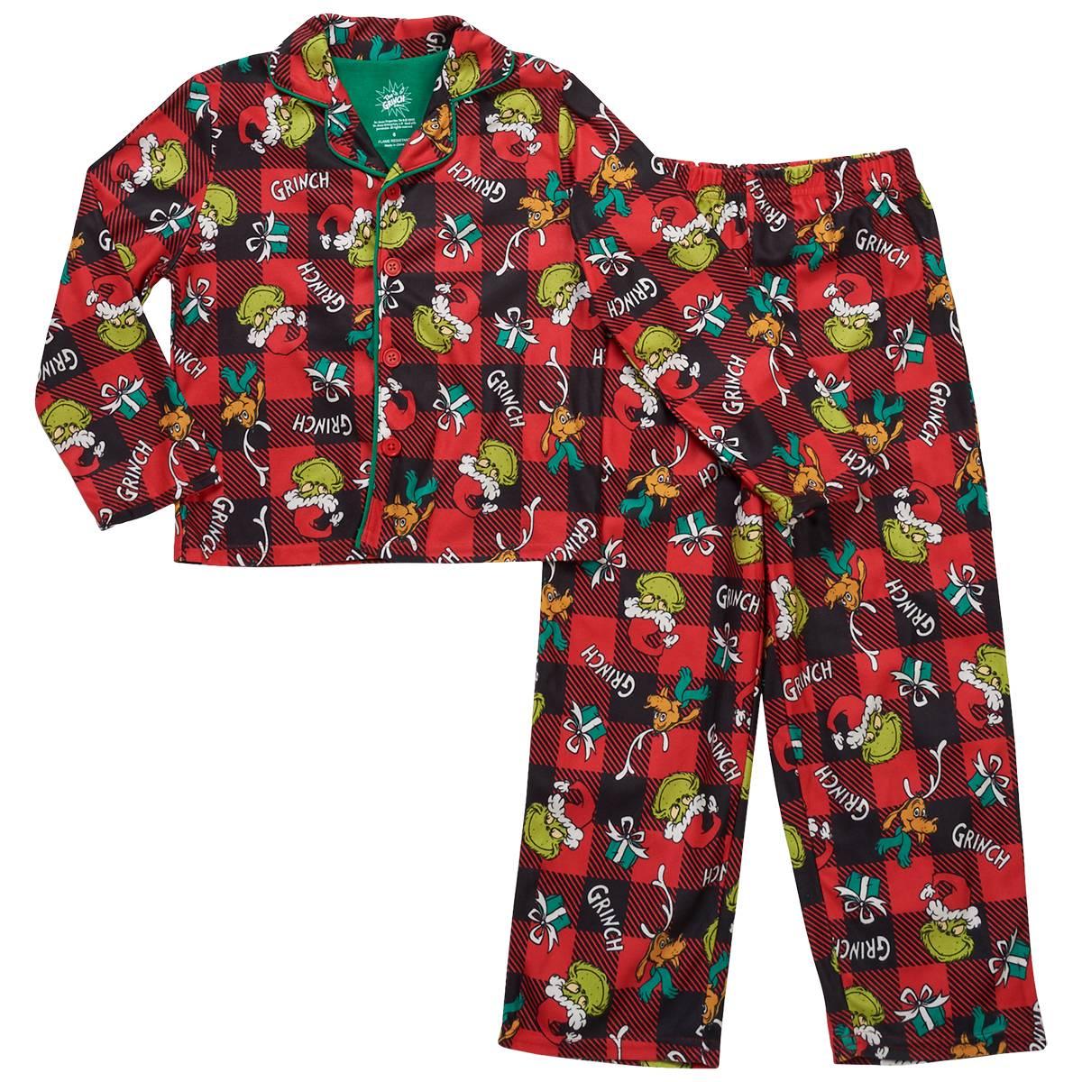 Click here for Girls (7-16) Grinch(tm) 2pc. Buffalo Plaid Pajama... prices