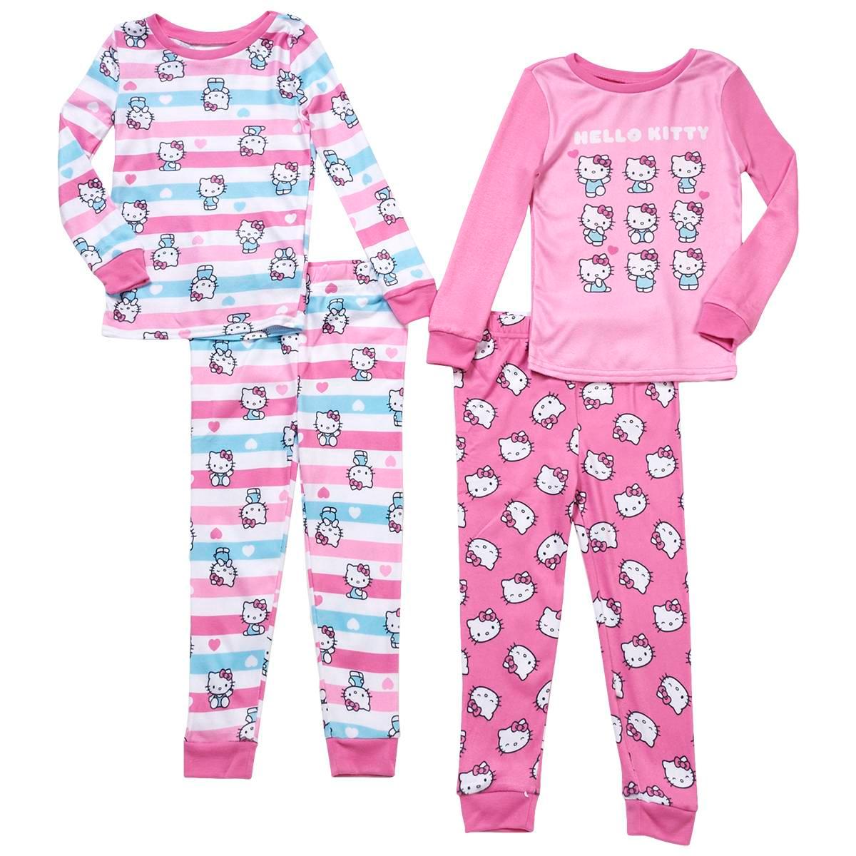 Click here for Toddler Girl Hello Kitty(R) 4pc. Long Sleeve Pajam... prices