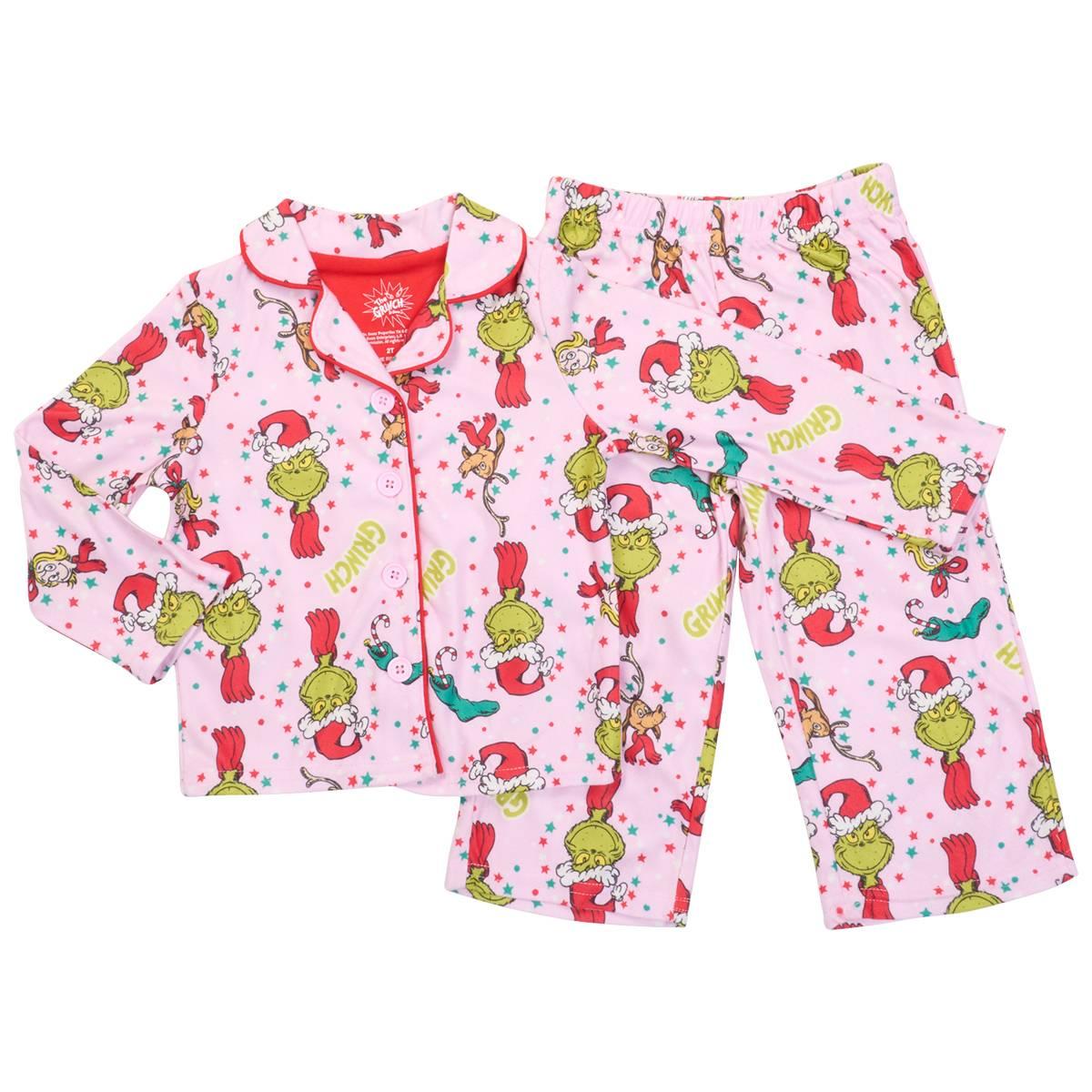 Click here for Toddler Girl Grinch 2pc. Star & Dot Christmas Flee... prices