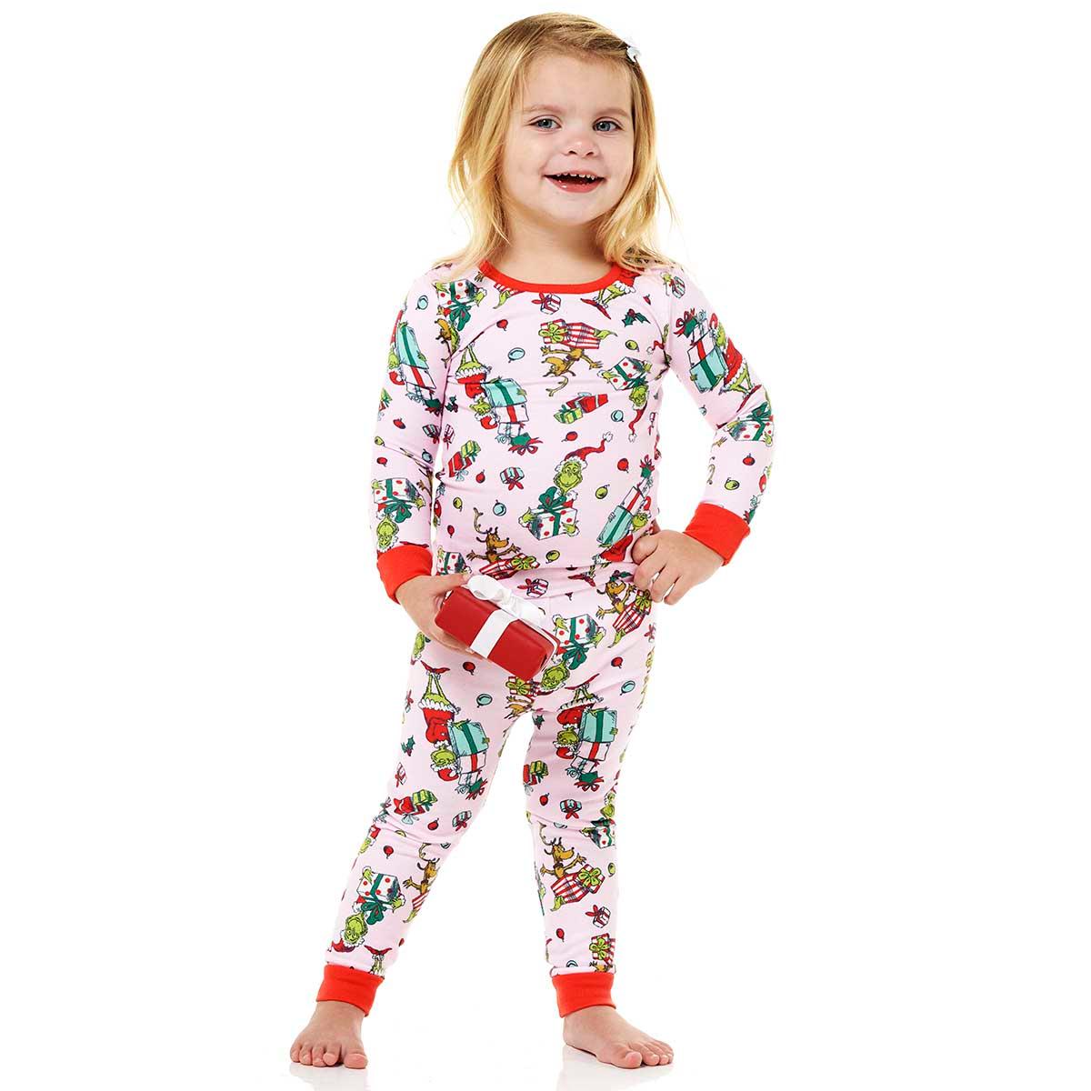 Click here for Toddler Girl Grinch 4pc. Feeling Grinchy Pajama Se... prices