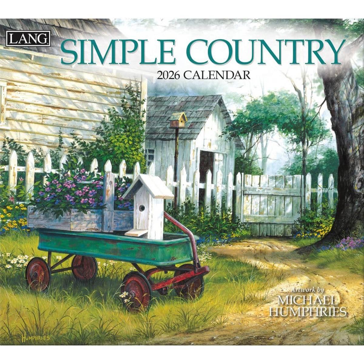 Click here for Lang(R) 2026 Simple Country Wall Calendar prices