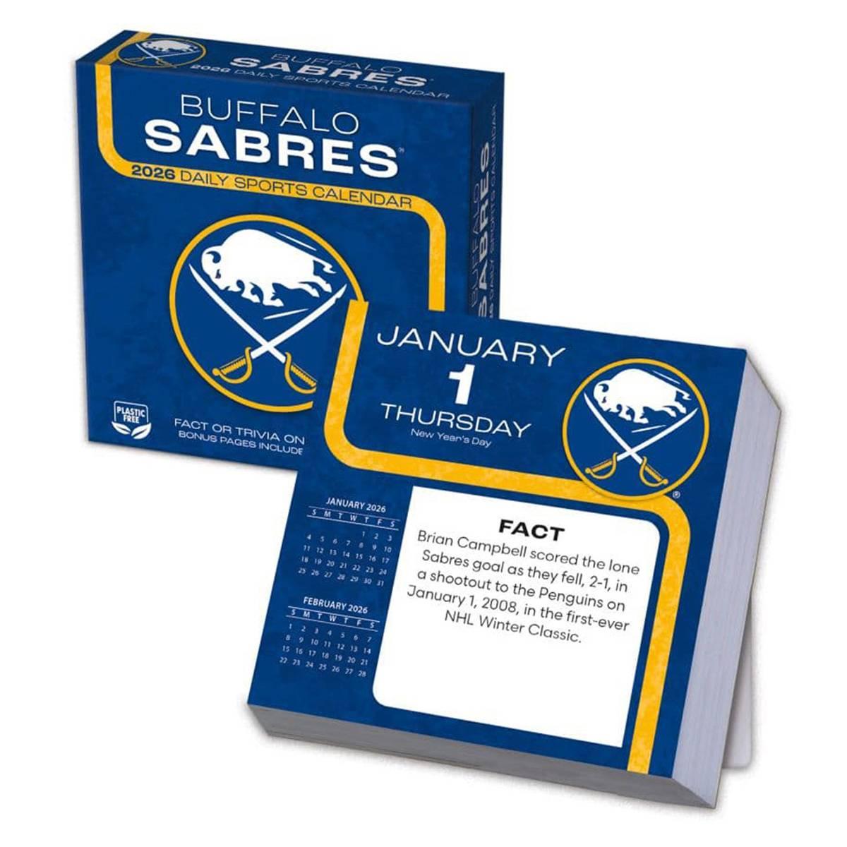 Click here for Lang(R) 2026 Buffalo Sabres Box Calendar prices