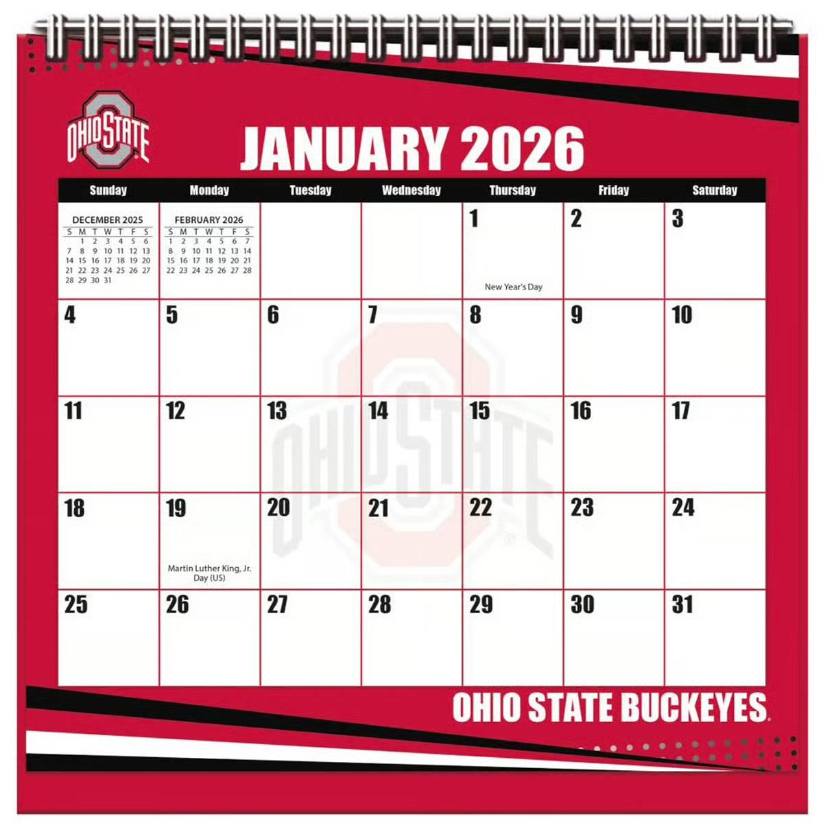 Click here for Lang(R) 2026 Ohio State Buckeyes Easel Desk Calend... prices