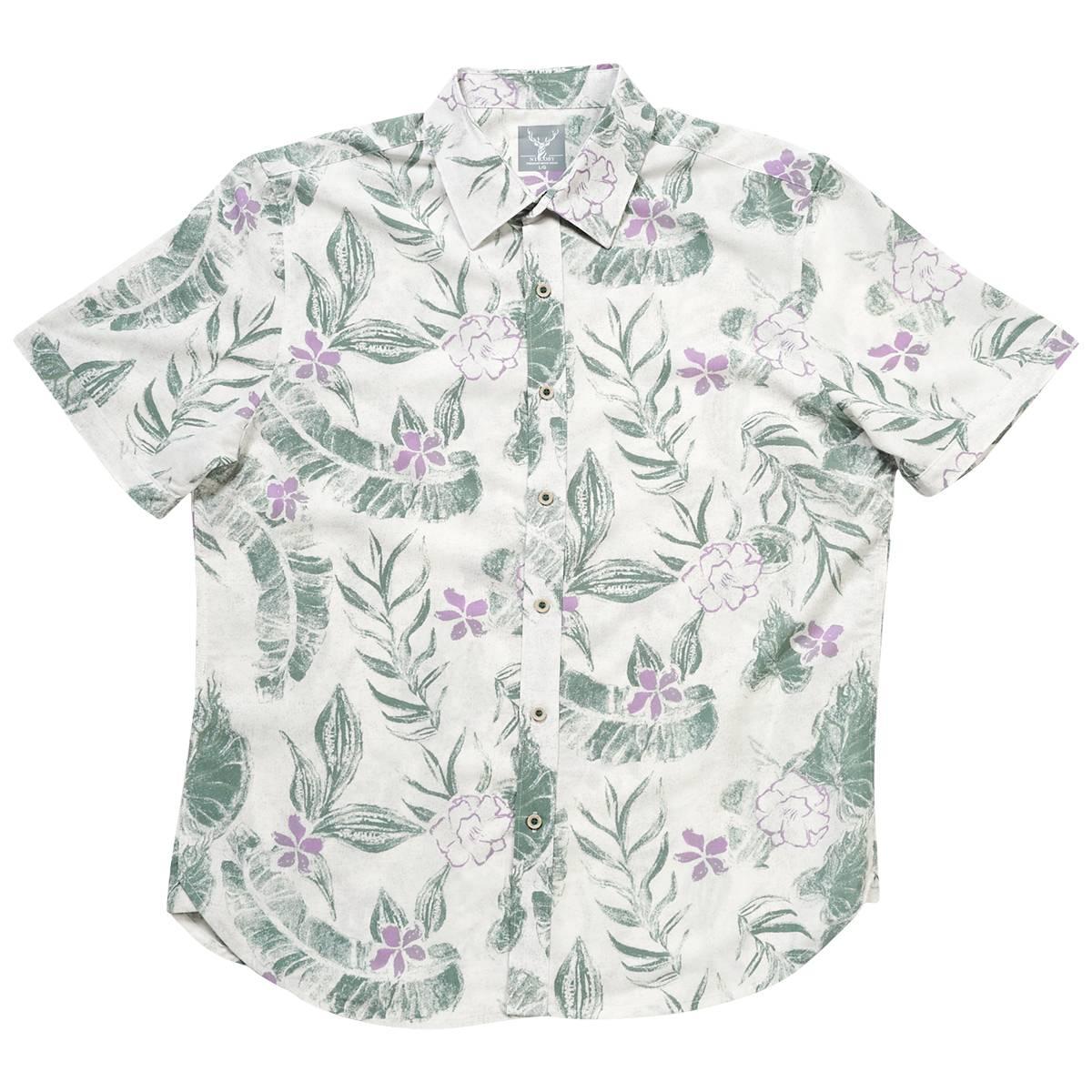 Click here for Mens Nicoby Floral Ivy Short Sleeve Button Down Sh... prices
