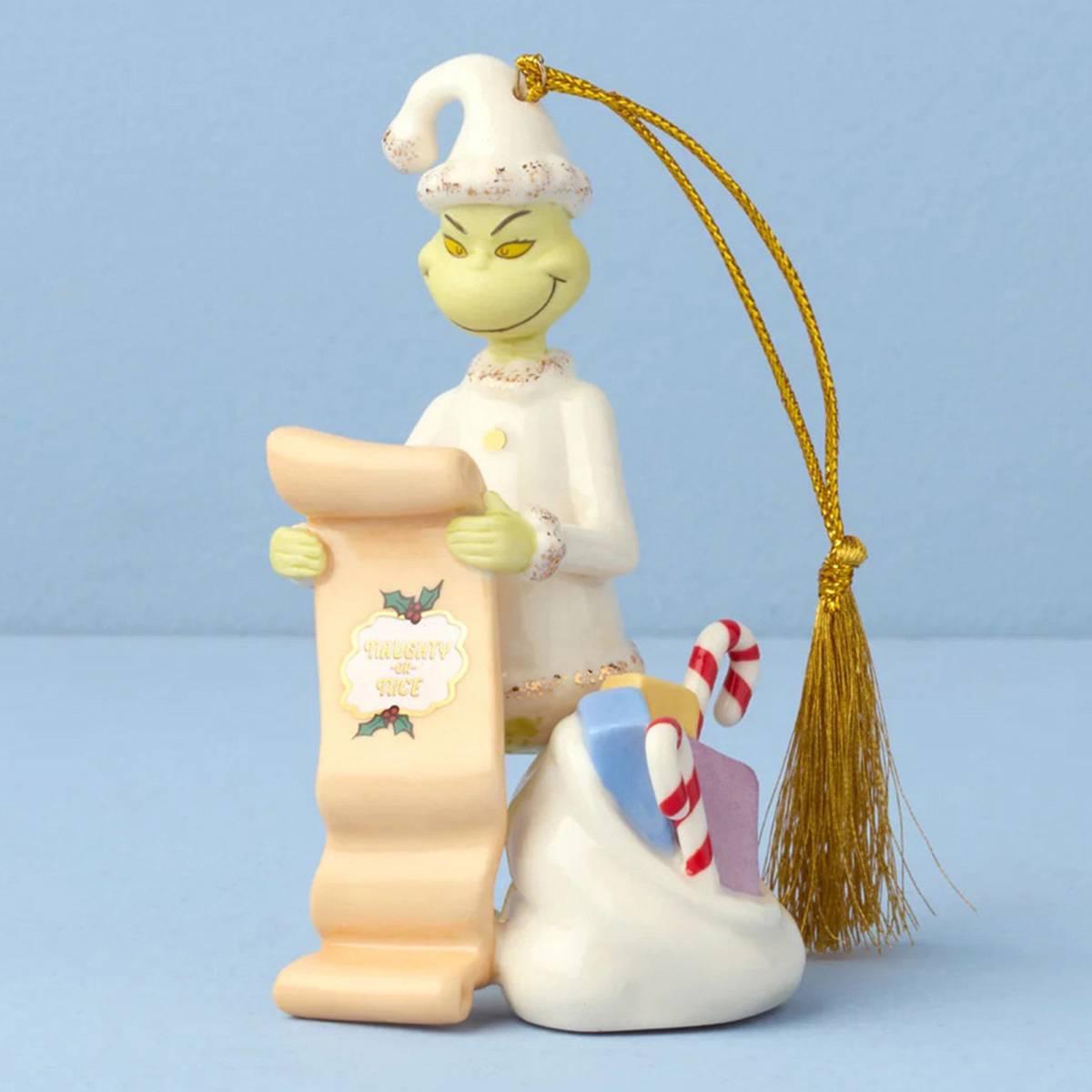 Click here for Lenox The Grinch List Holiday Ornament - Ivory prices