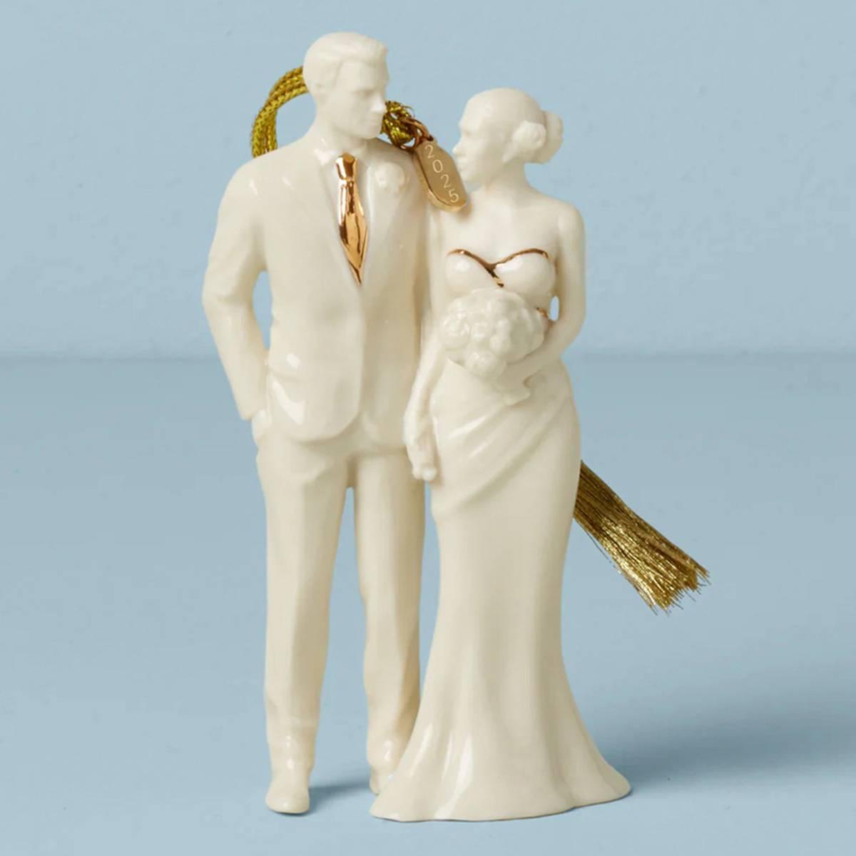Click here for Lenox(R) 2025 Bride & Groom Ornament prices