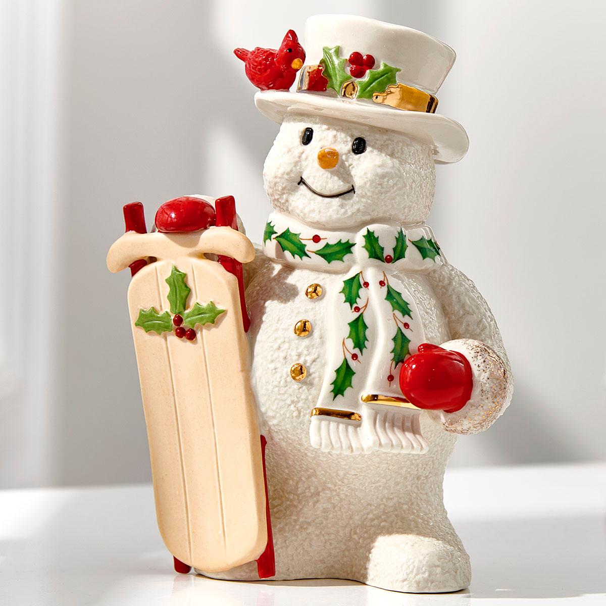 Click here for Lenox(R) 2025 6in. Holiday Snowman with Sled prices