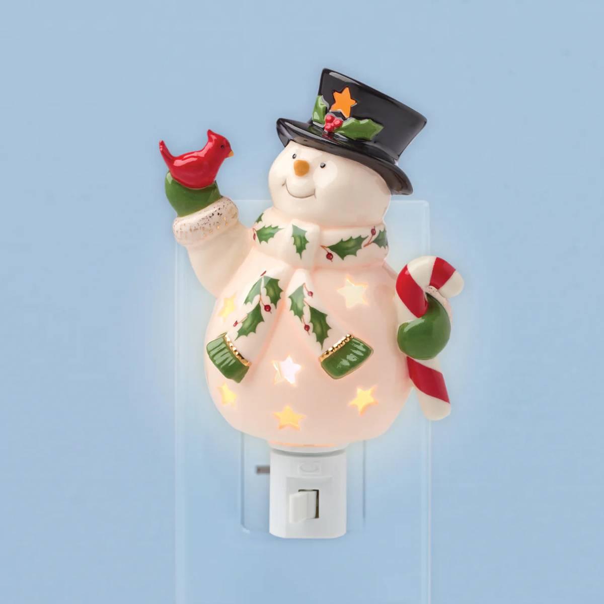 Click here for Lenox(R) Happy Holly Days Snowman Night Light prices