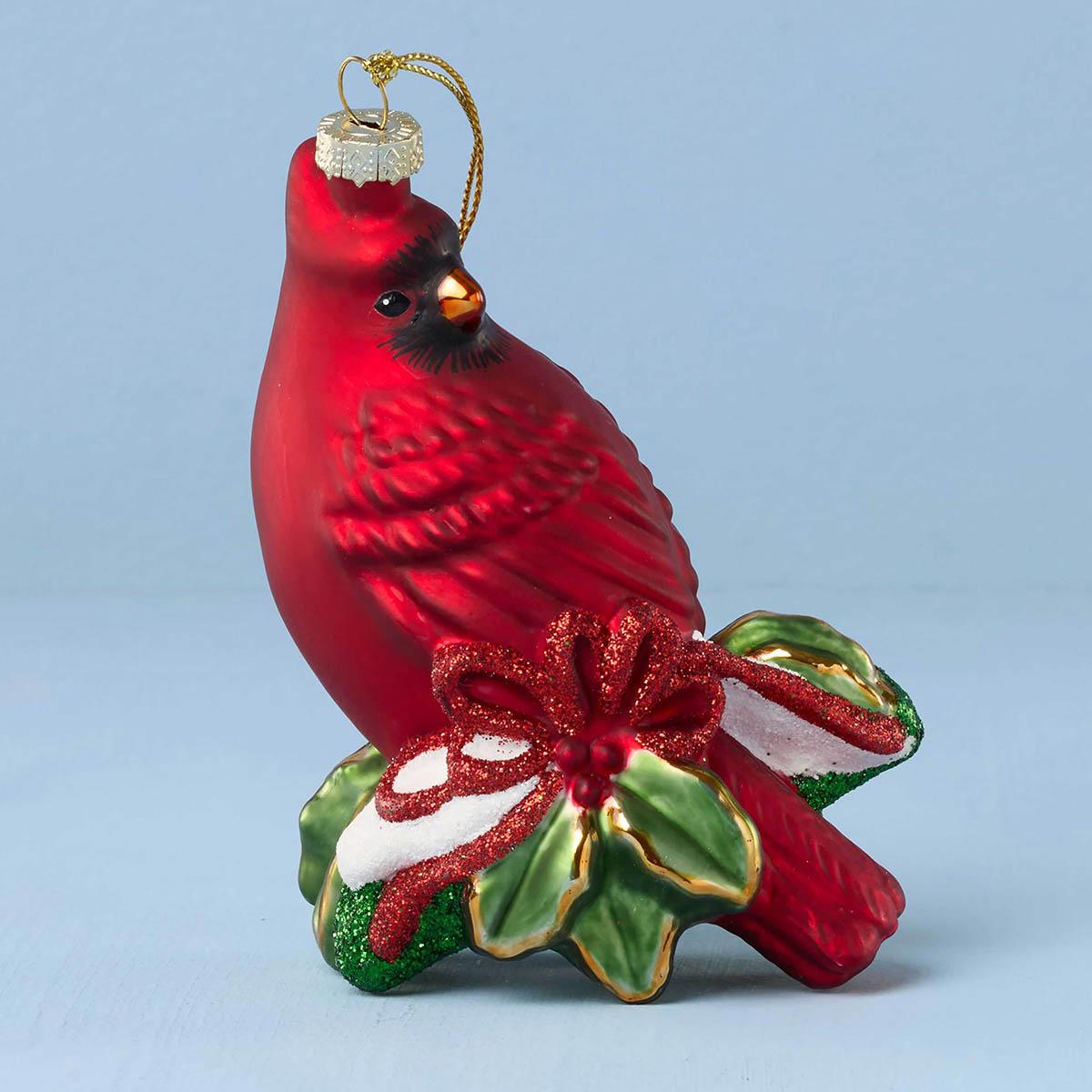 Click here for Lenox(R) Blown Glass Cardinal Ornament prices
