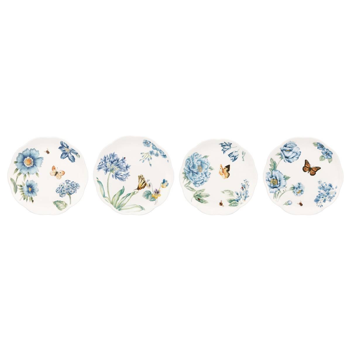 Click here for Lenox(R) Butterfly Meadow(R)  Blue 4pc. Dessert Pl... prices