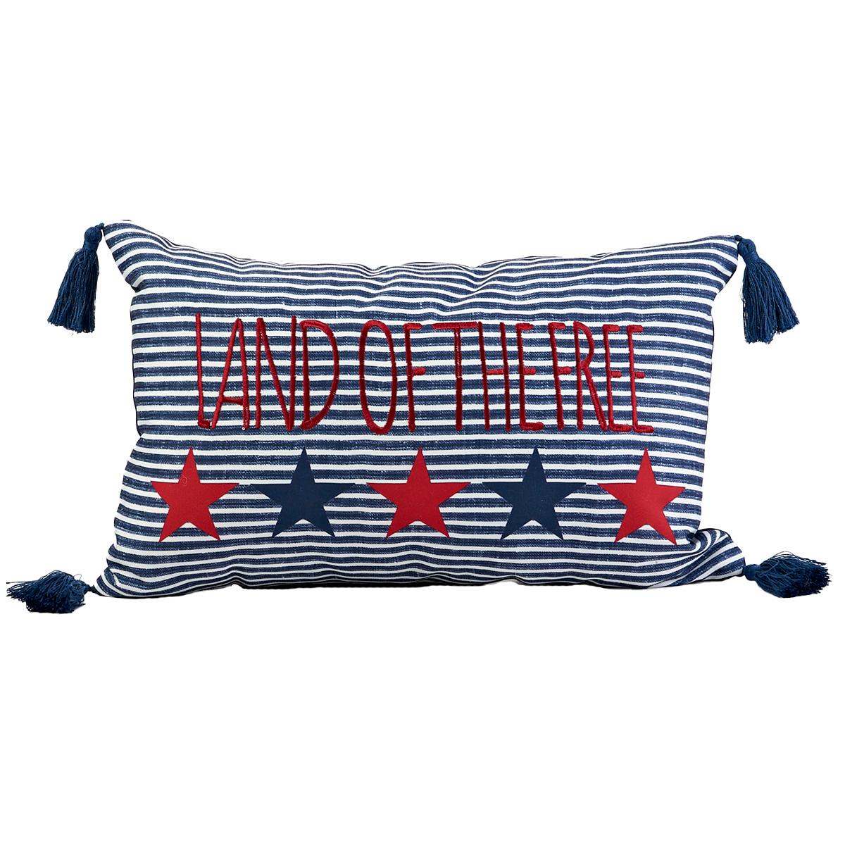 Click here for Land of the Free Decorative Pillow - 13x20 prices