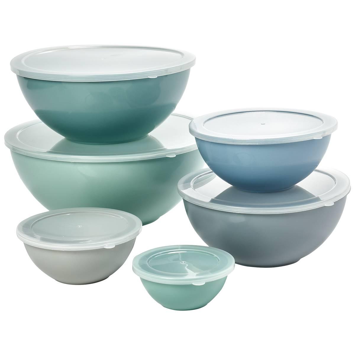 Click here for 12pc. Mixing Bowl Set w/ Lids - Outer Teal prices