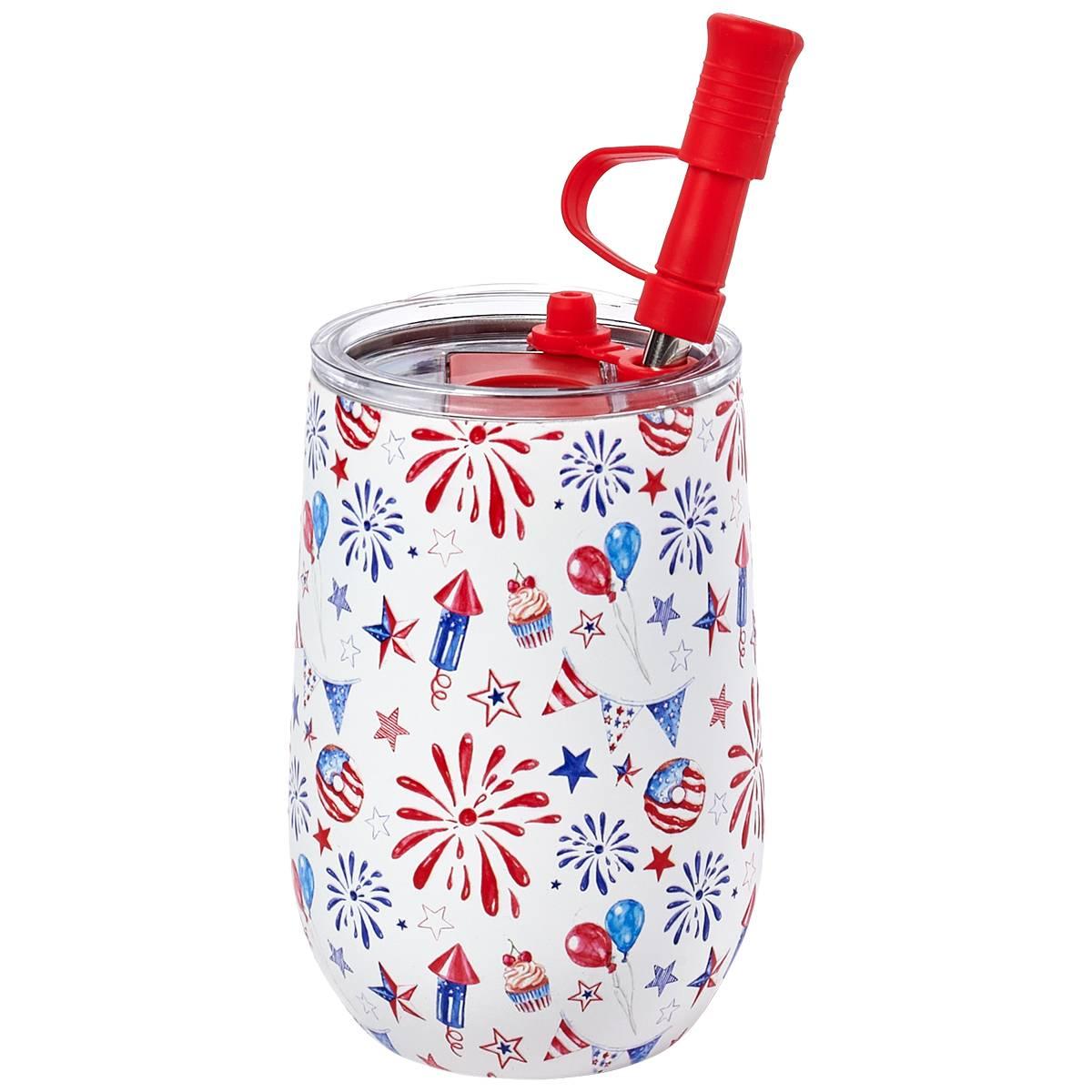 Click here for Gourmet Home Firework Stainless Steel Wine Tumbler prices