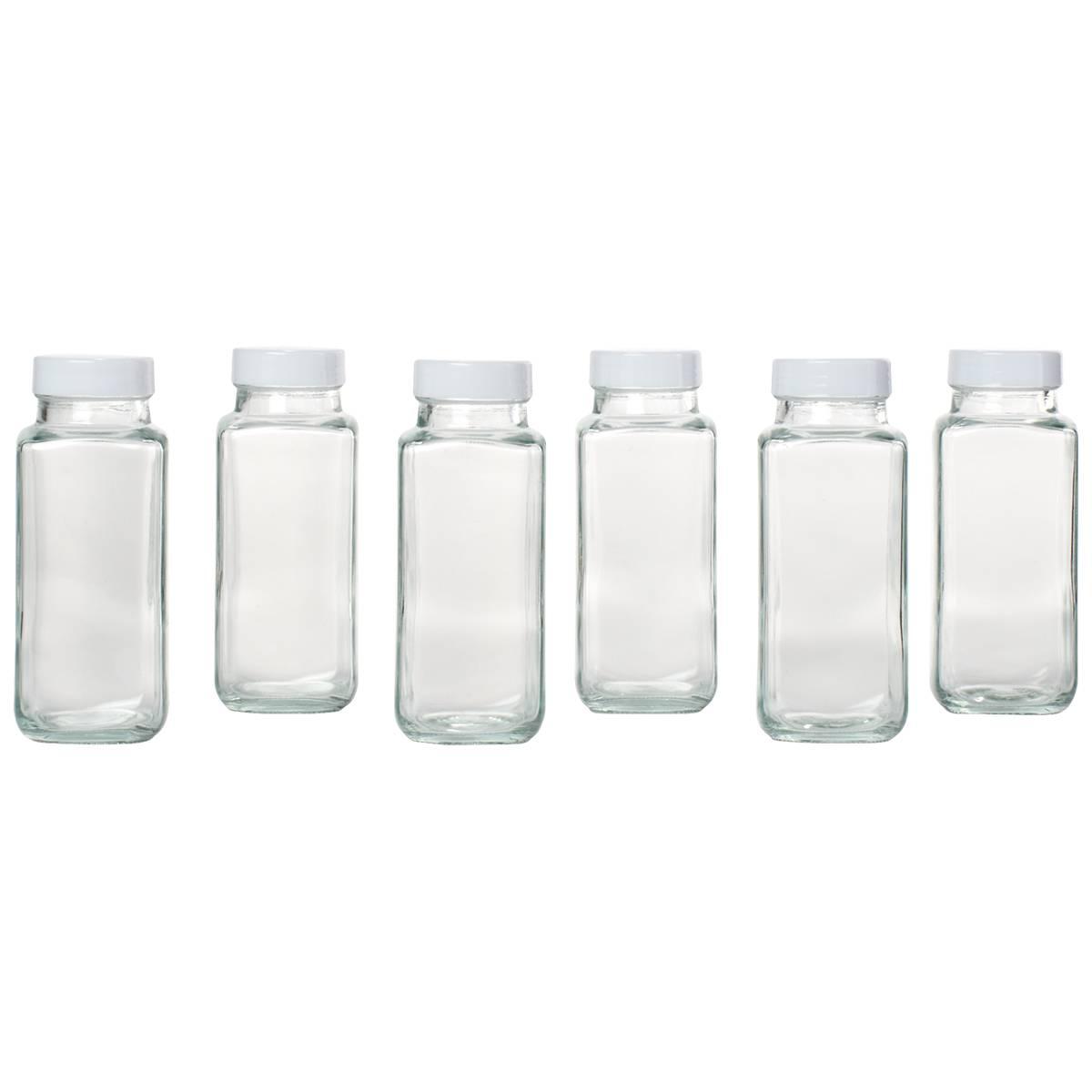 Click here for Gourmet Kitchen 8oz. Glass Juice Bottles - Set of... prices