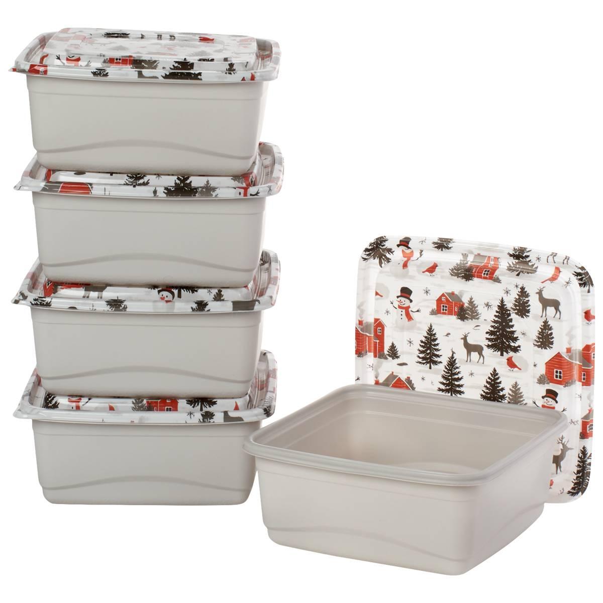 Click here for Gourmet Kitchen 10pc. 135oz. Grey Snow Twin Contai... prices