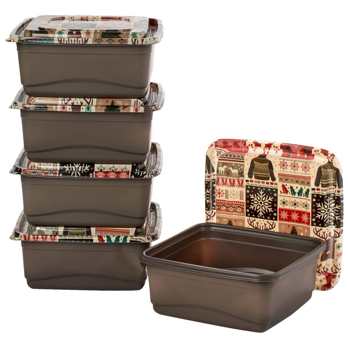Click here for Gourmet Kitchen 10pc. 135oz. Reindeer Containers prices
