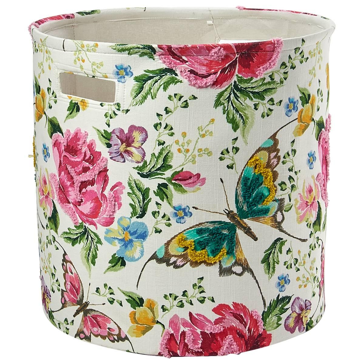 Click here for Heritage Large Butterfly Floral Round Basket prices