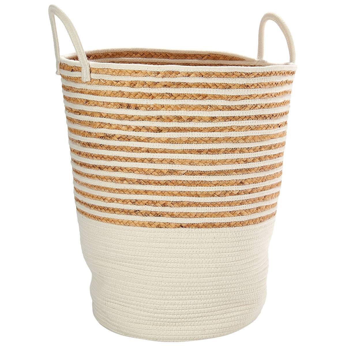 Click here for Heritage XL Stripe Rope Hyacinth Hamper prices
