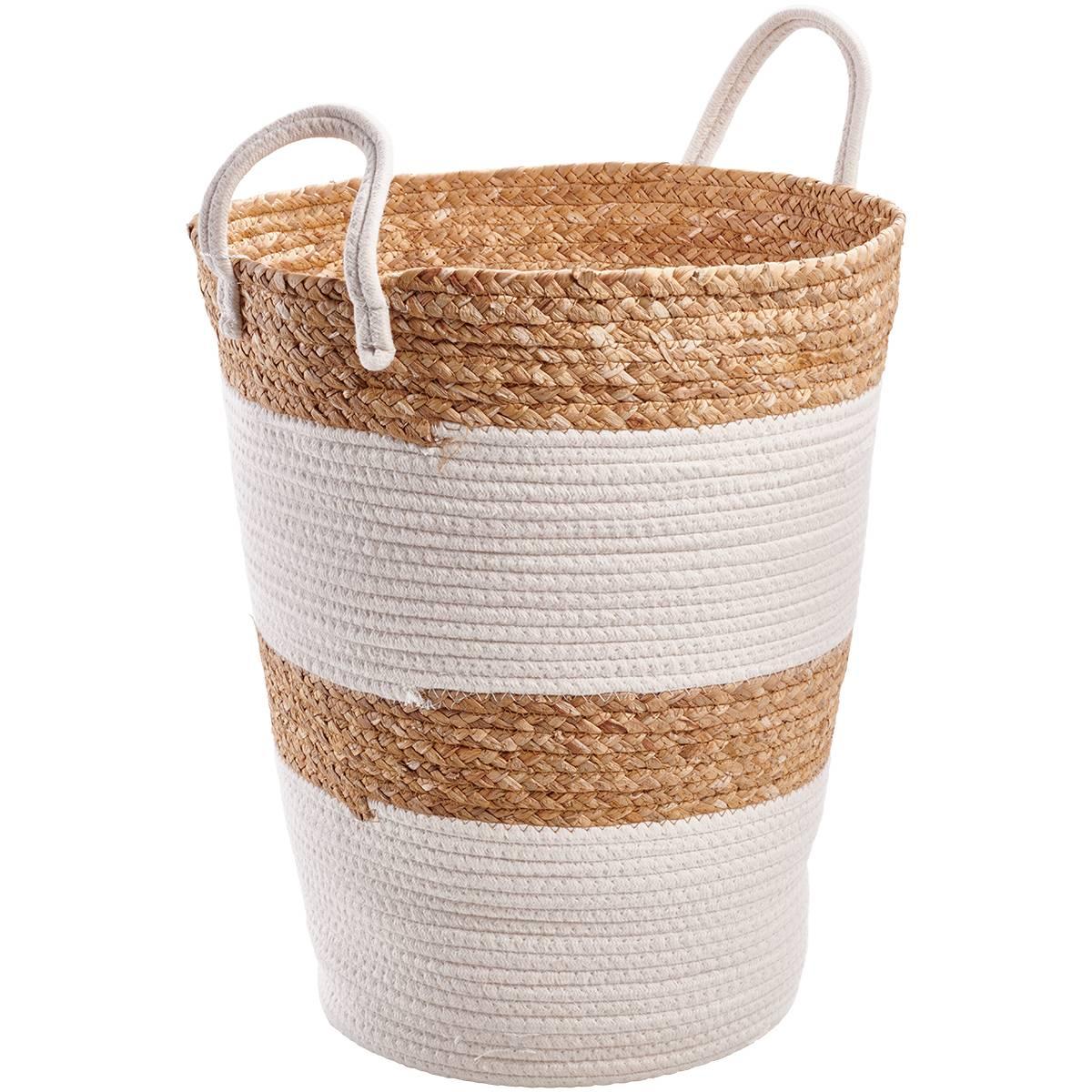 Click here for Heritage XL Block Rope Hyacinth Hamper prices