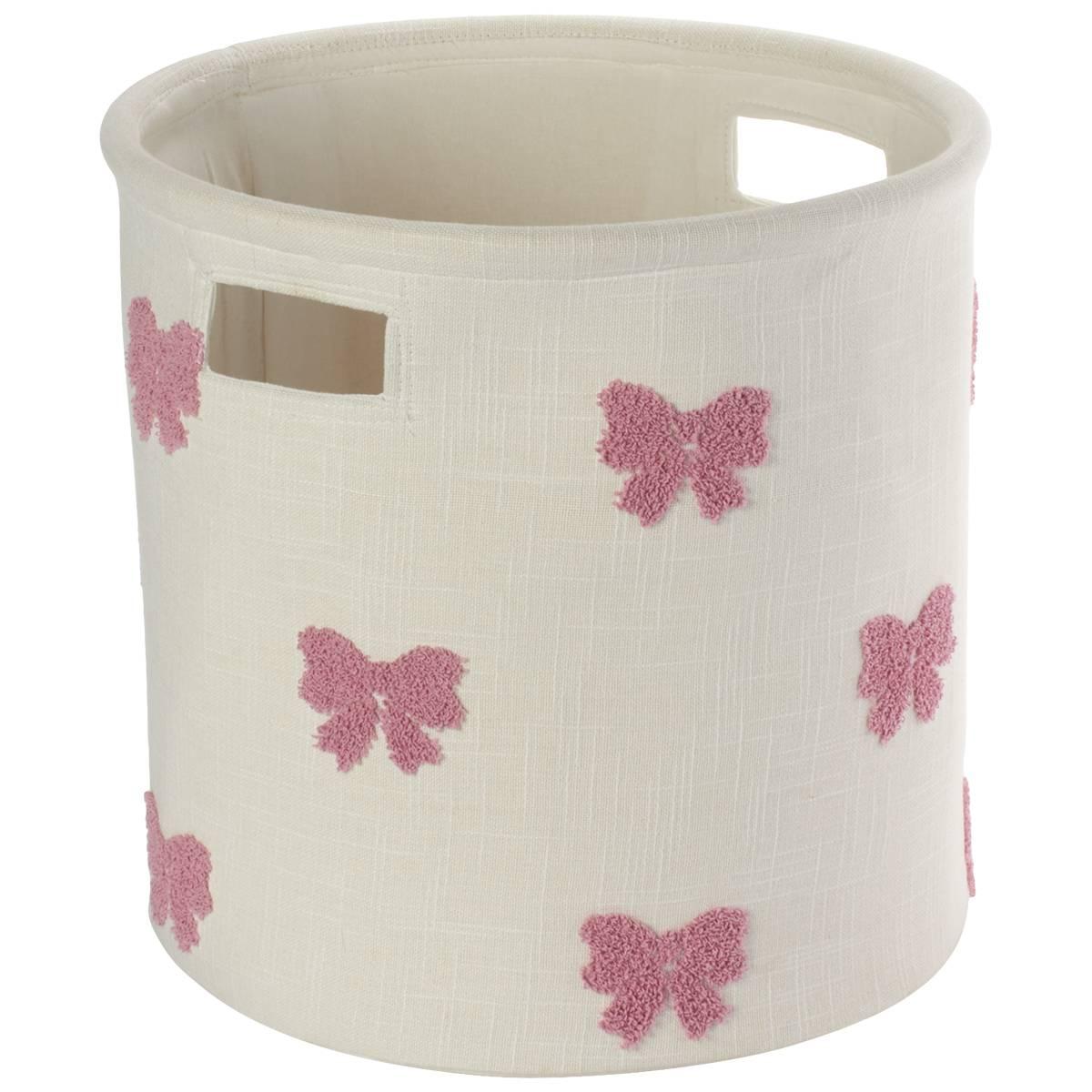 Click here for Heritage Medium Round Embroidered Bow Basket prices