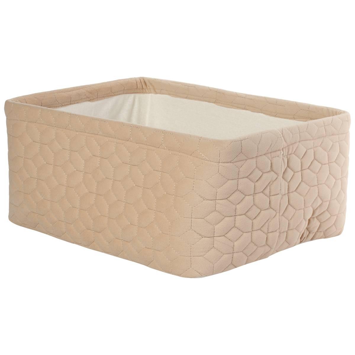 Click here for Rectangle Champagne Geometric Quilted Tote - Mediu... prices