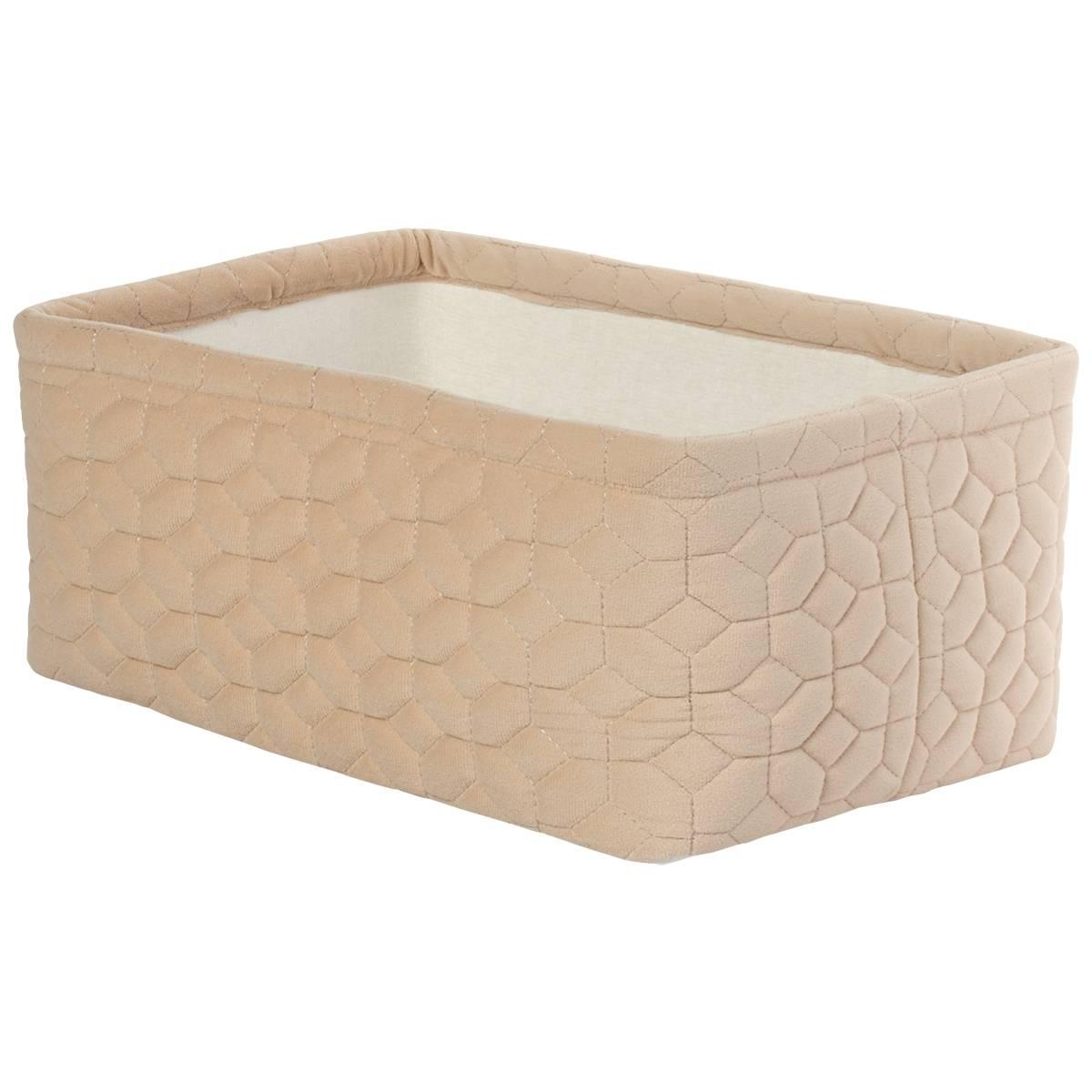 Click here for Rectangle Champagne Geometric Quilted Tote - Small prices
